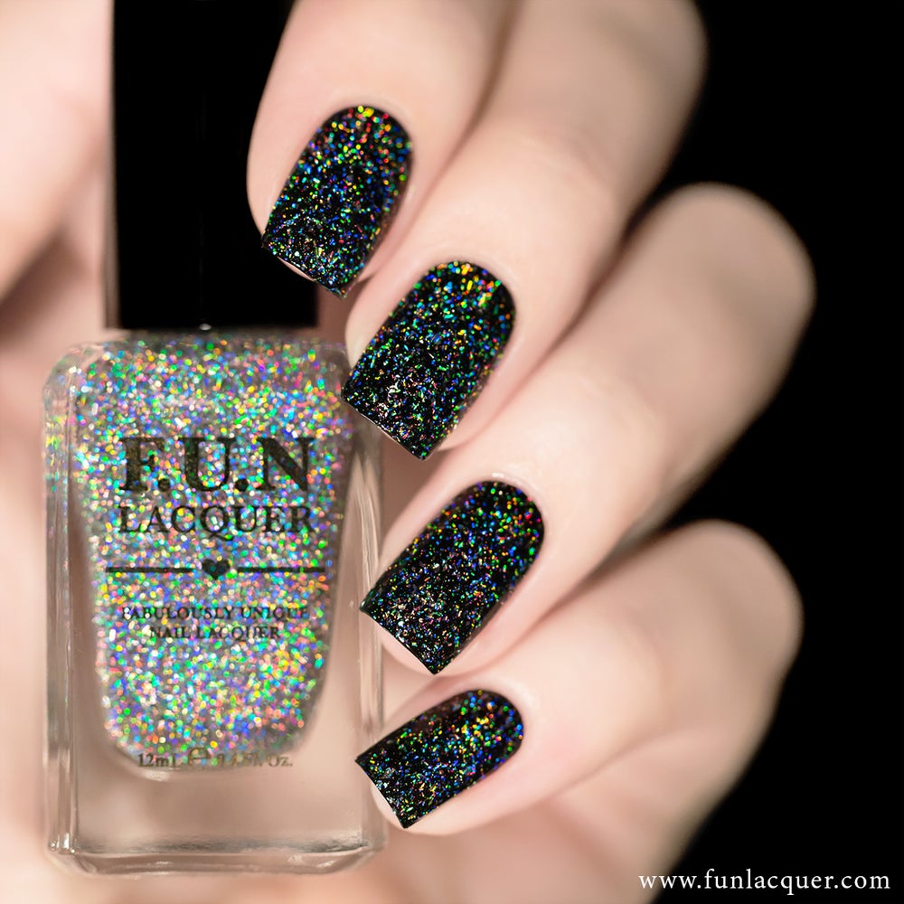 Diamond Flake Holographic Top Coat – F.U.N LACQUER