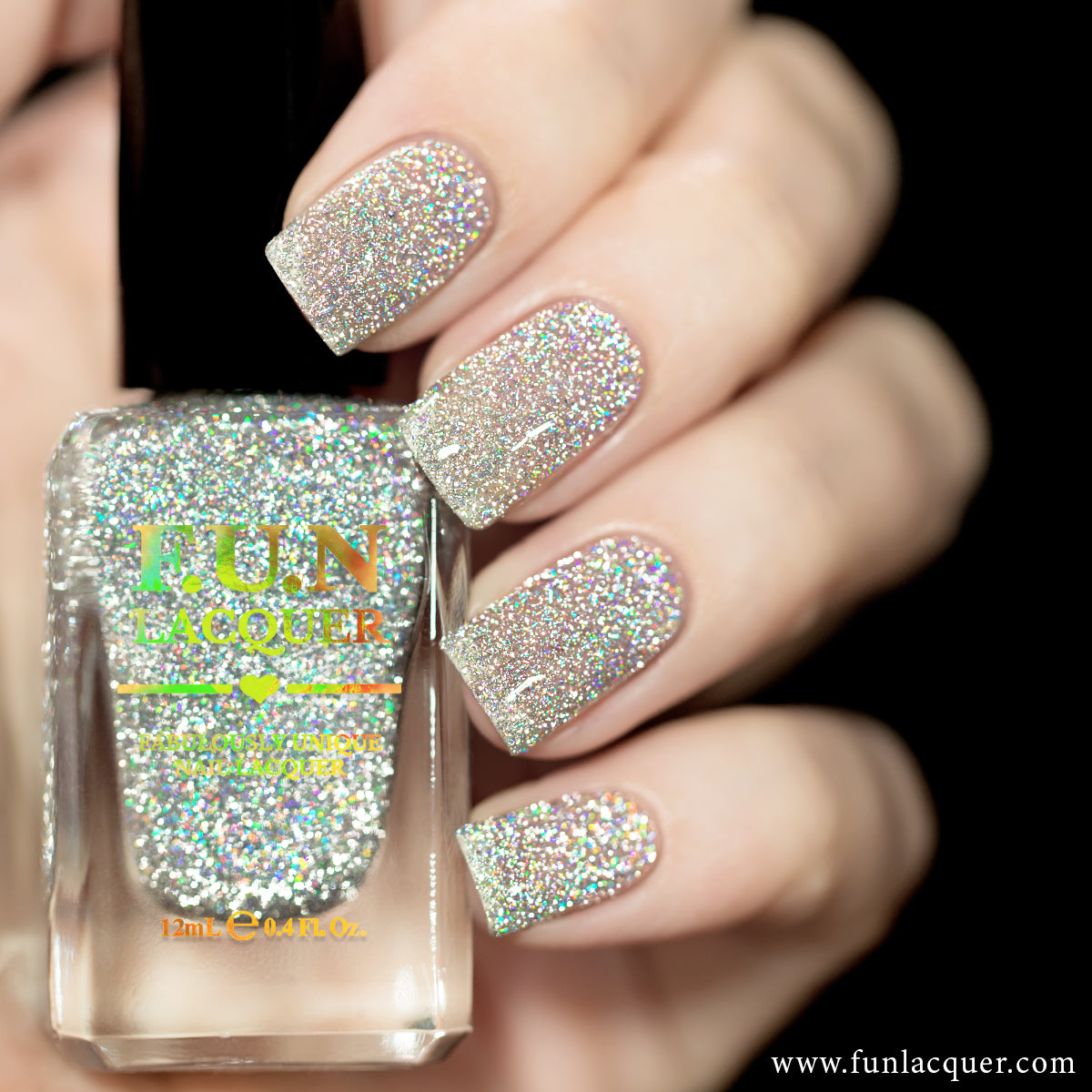Flash Diamond Flake Holographic Top Coat – F.U.N LACQUER