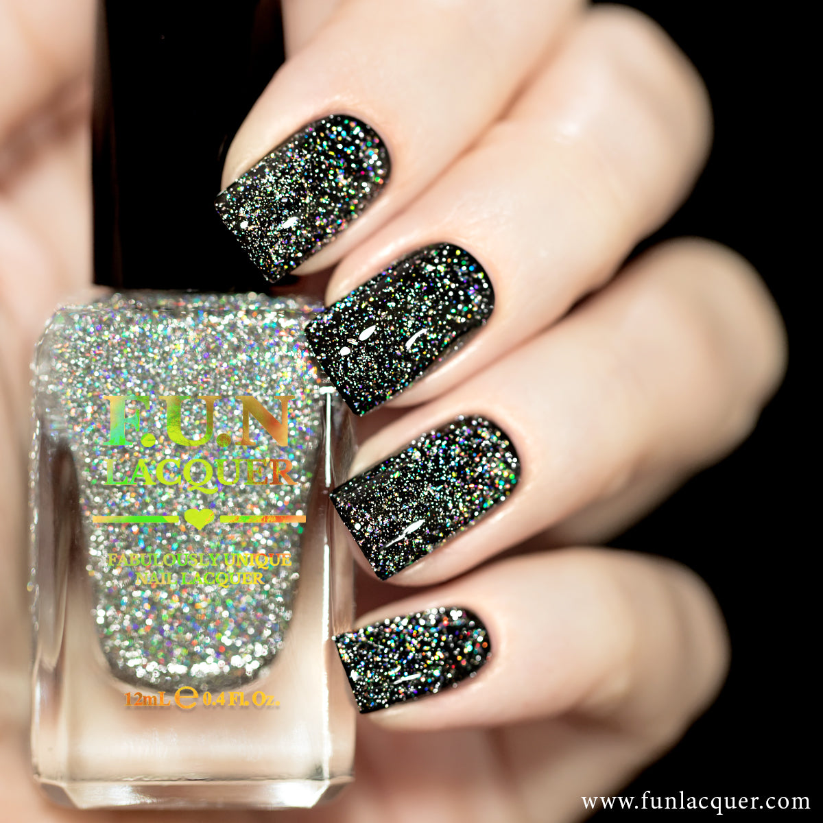 Flash Diamond Flake Holographic Top Coat – F.U.N LACQUER