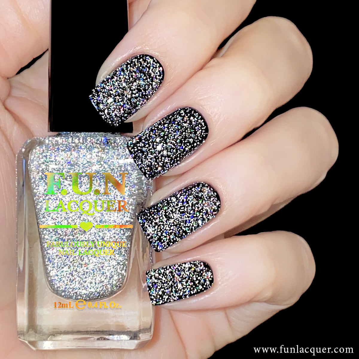 Flash Diamond Flake Holographic Top Coat – F.U.N LACQUER