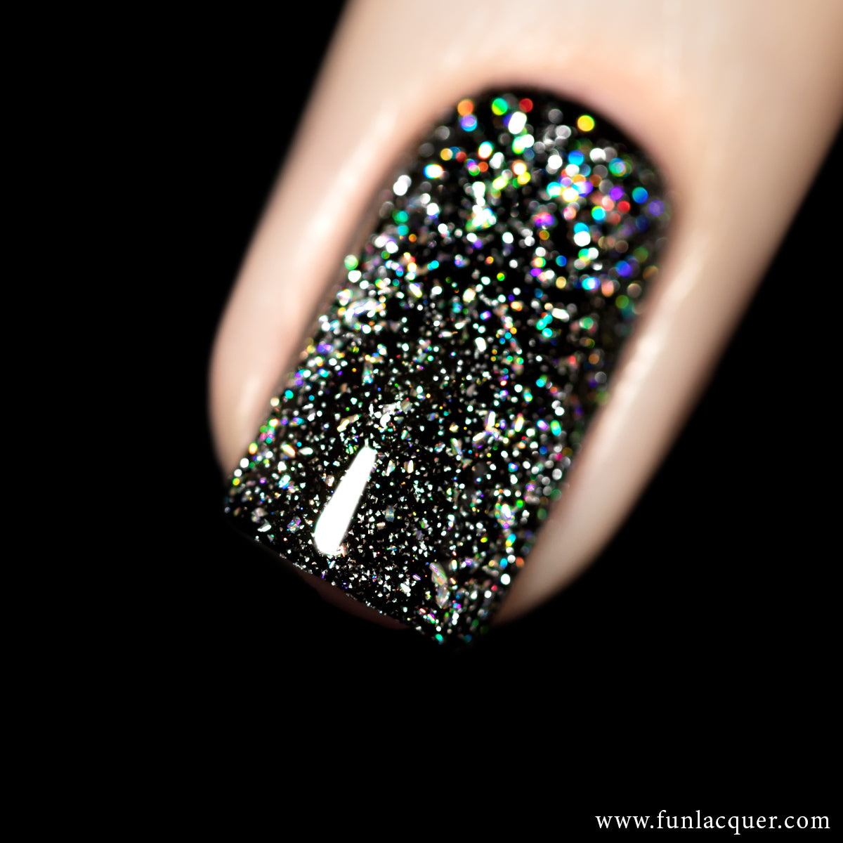 Flash Diamond Flake Gel Scattered Holographic Top Coat – F.U.N LACQUER