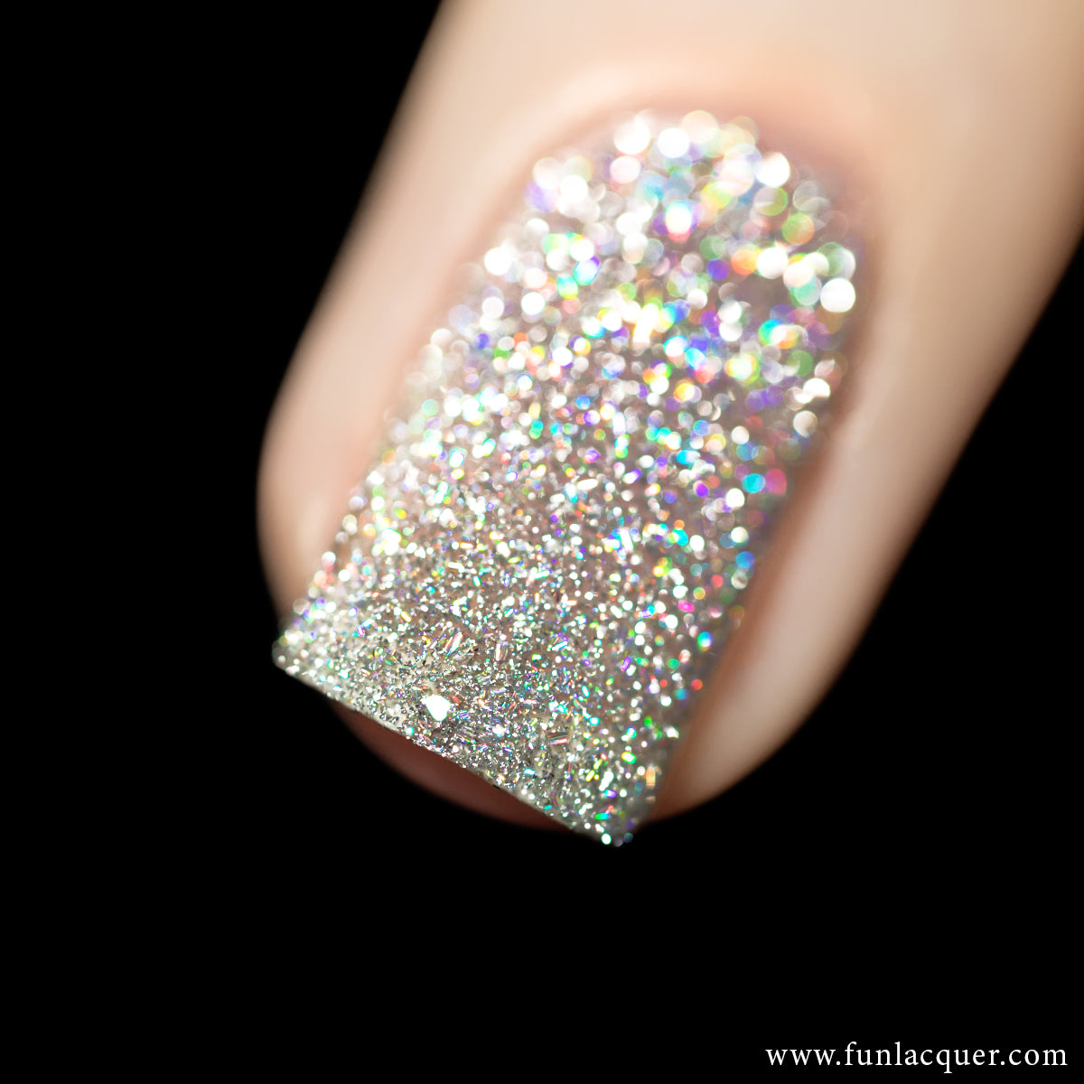 Flash Diamond Flake Gel Scattered Holographic Top Coat – F.U.N LACQUER