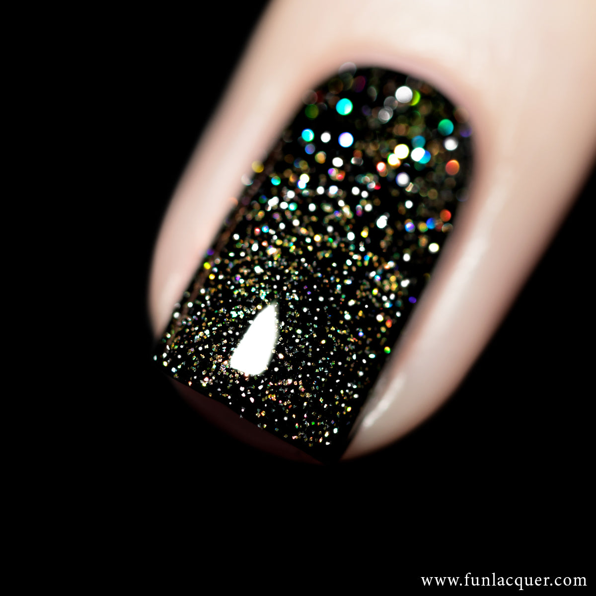 Flash Gold Diamond Dust Holographic Top Coat – F.U.N LACQUER