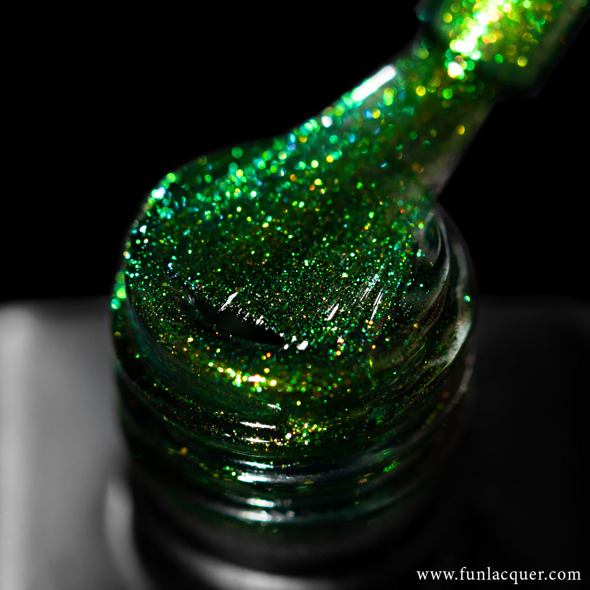 Sodium Barium Gel Polish - Lime Green Magnetic Chrome Inspired by ...