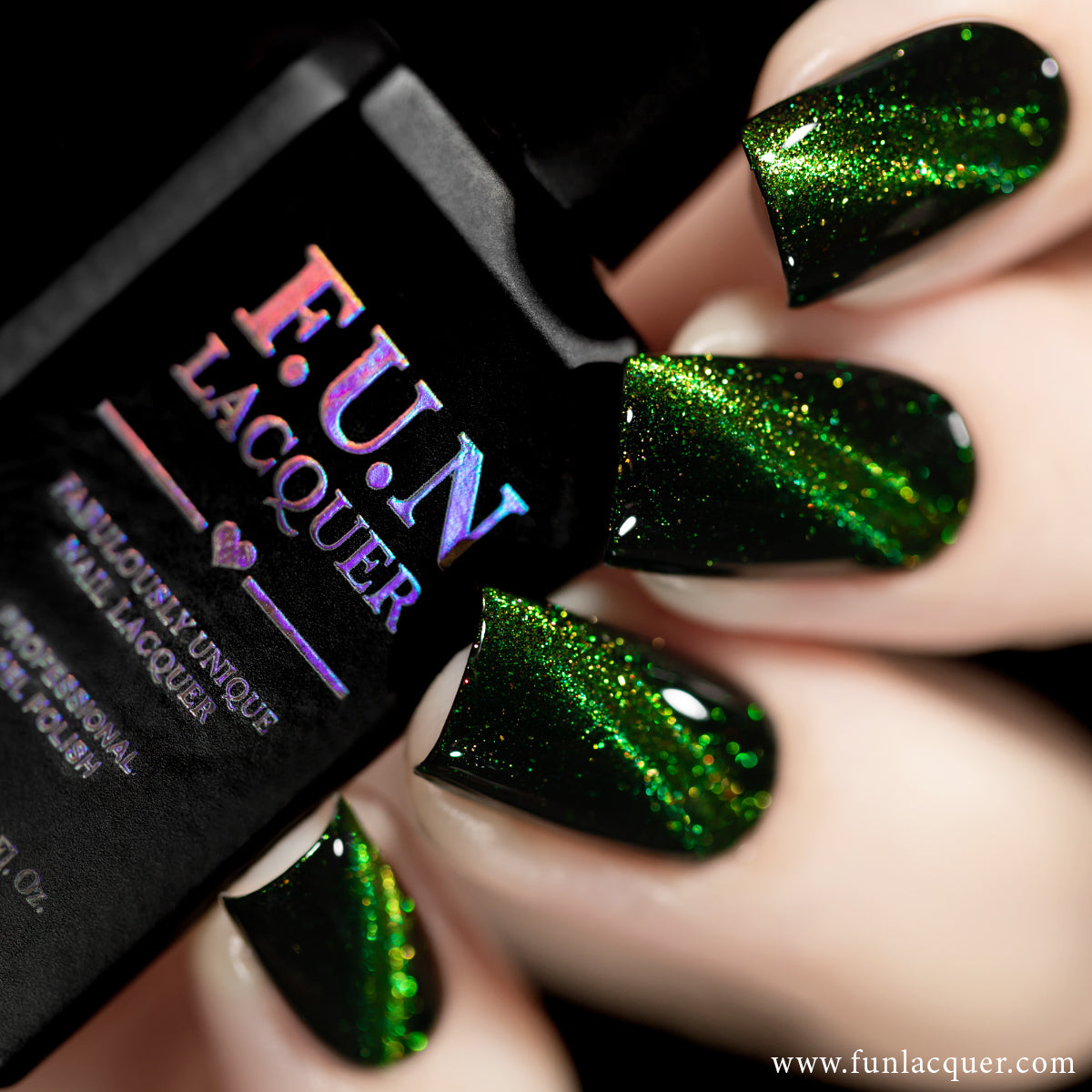 Sodium Barium Gel Polish - Lime Green Magnetic Chrome Inspired by ...