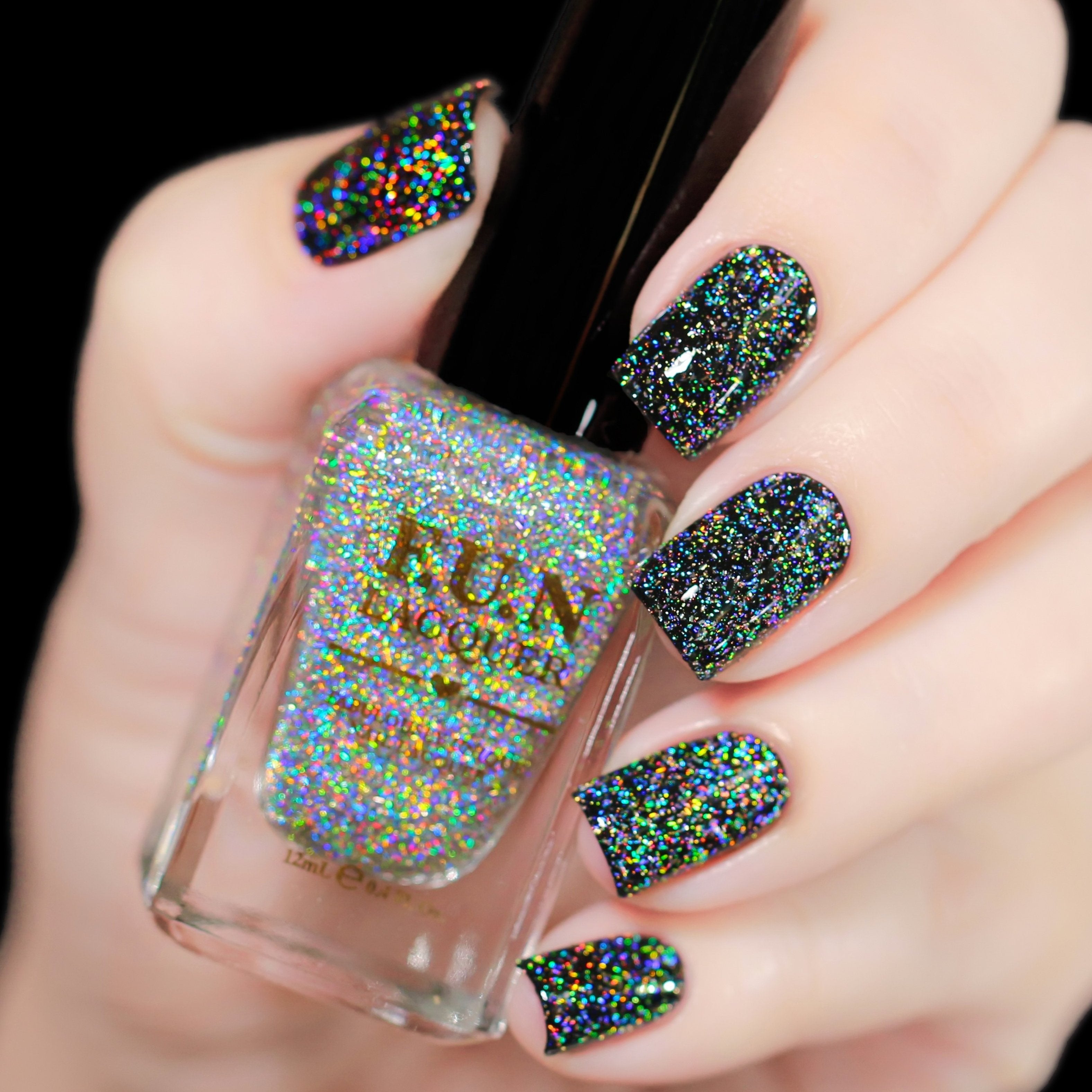 Diamond Flake Holographic Top Coat – F.U.N LACQUER